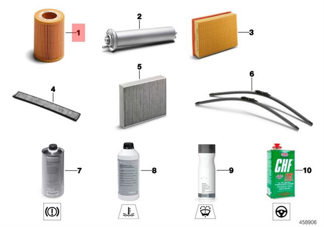 Genuine BMW F10N F11N F15 F20N F21N F22 F23 Oil Filter Kit OEM ...