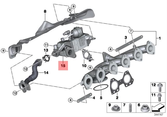 Genuine BMW F02N F10N F15 535d X5 EGR Exhaust Gas Cooler OEM ...