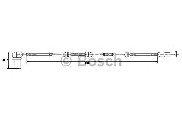 Find BOSCH Rear Wheel Speed Sensor ABS LEFT Fits VW Transporter T4 Bus ...
